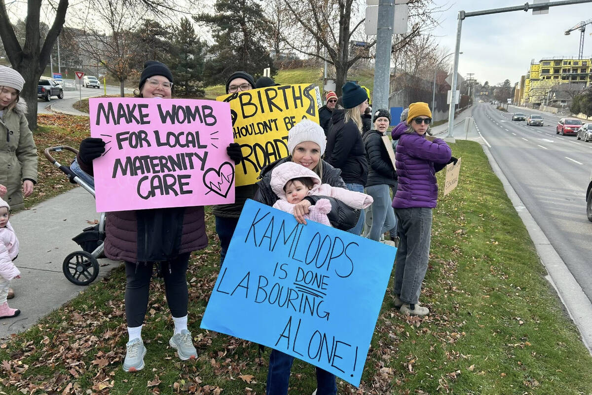 Another rally at Kamloops hospital pressing for better maternity care ...